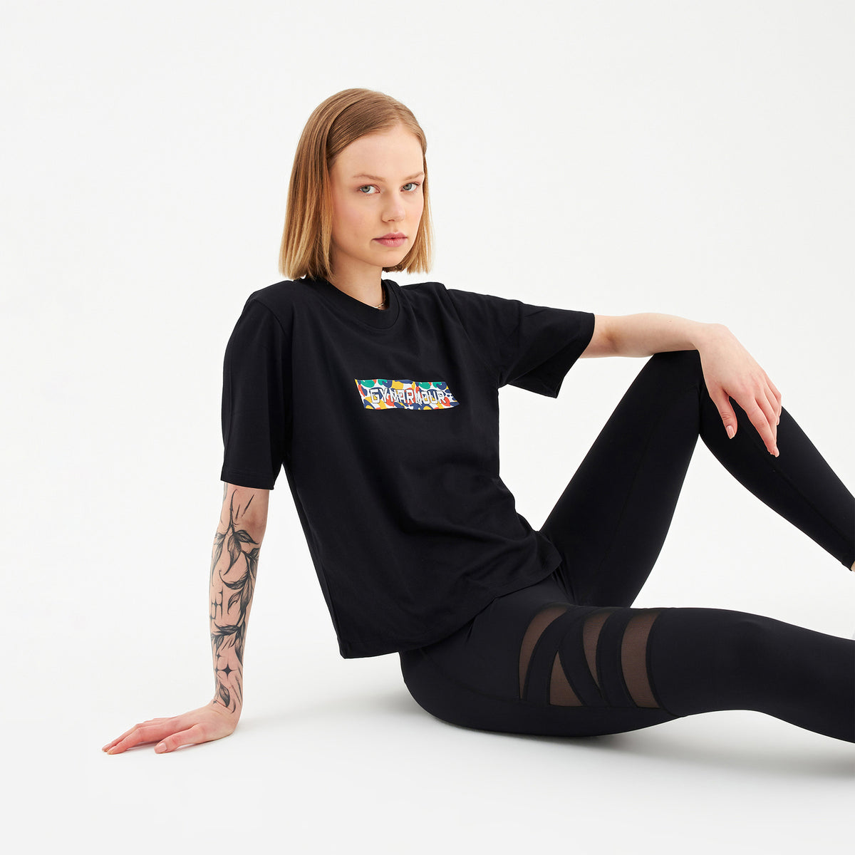 GA Hyper Graphic Tee (Black) - GymArmour PK