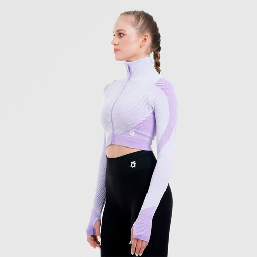 Striped Seamless Jacket (Sky)