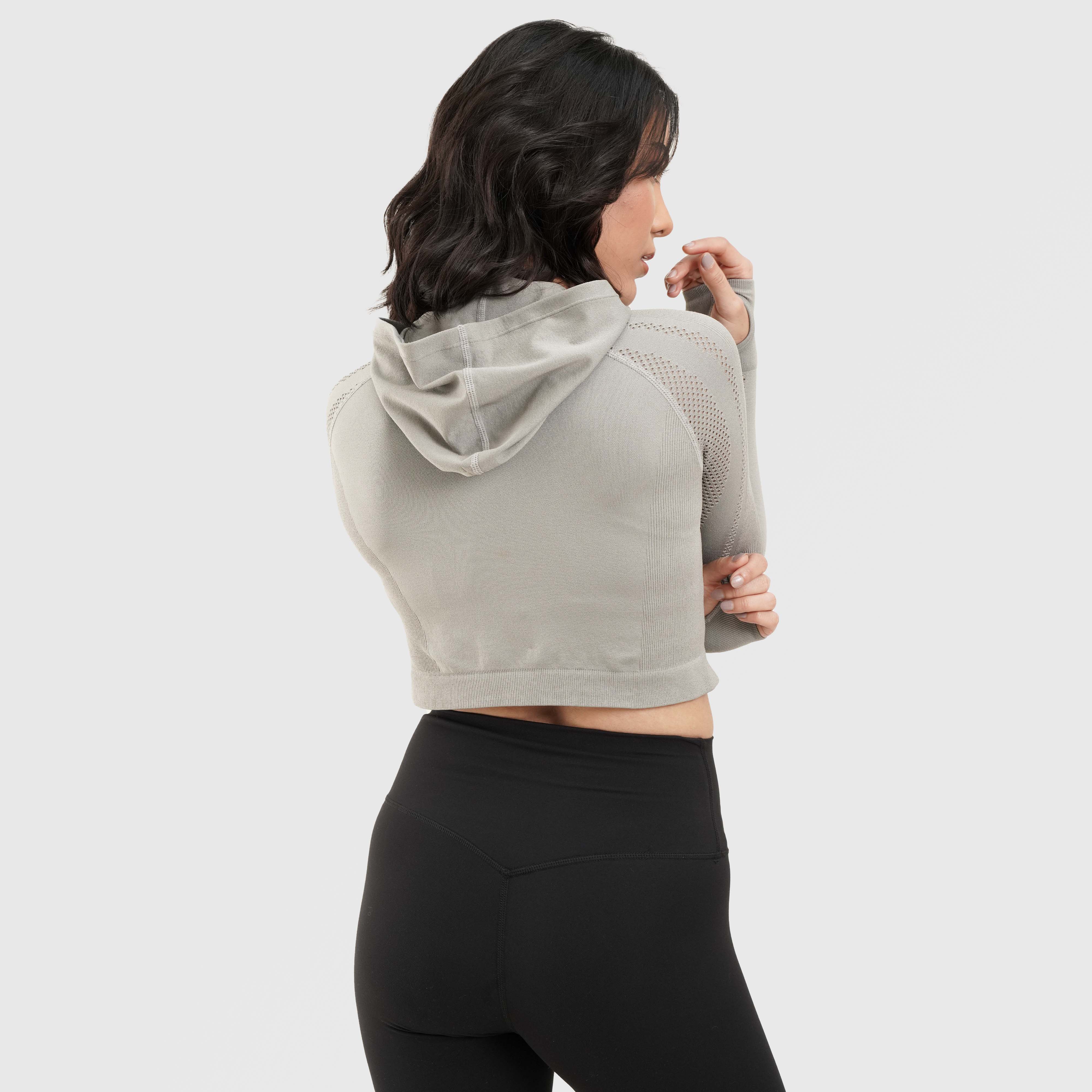 Snug Seamless Crop Top (Grey) Snug Seamless Crop Top (Grey)