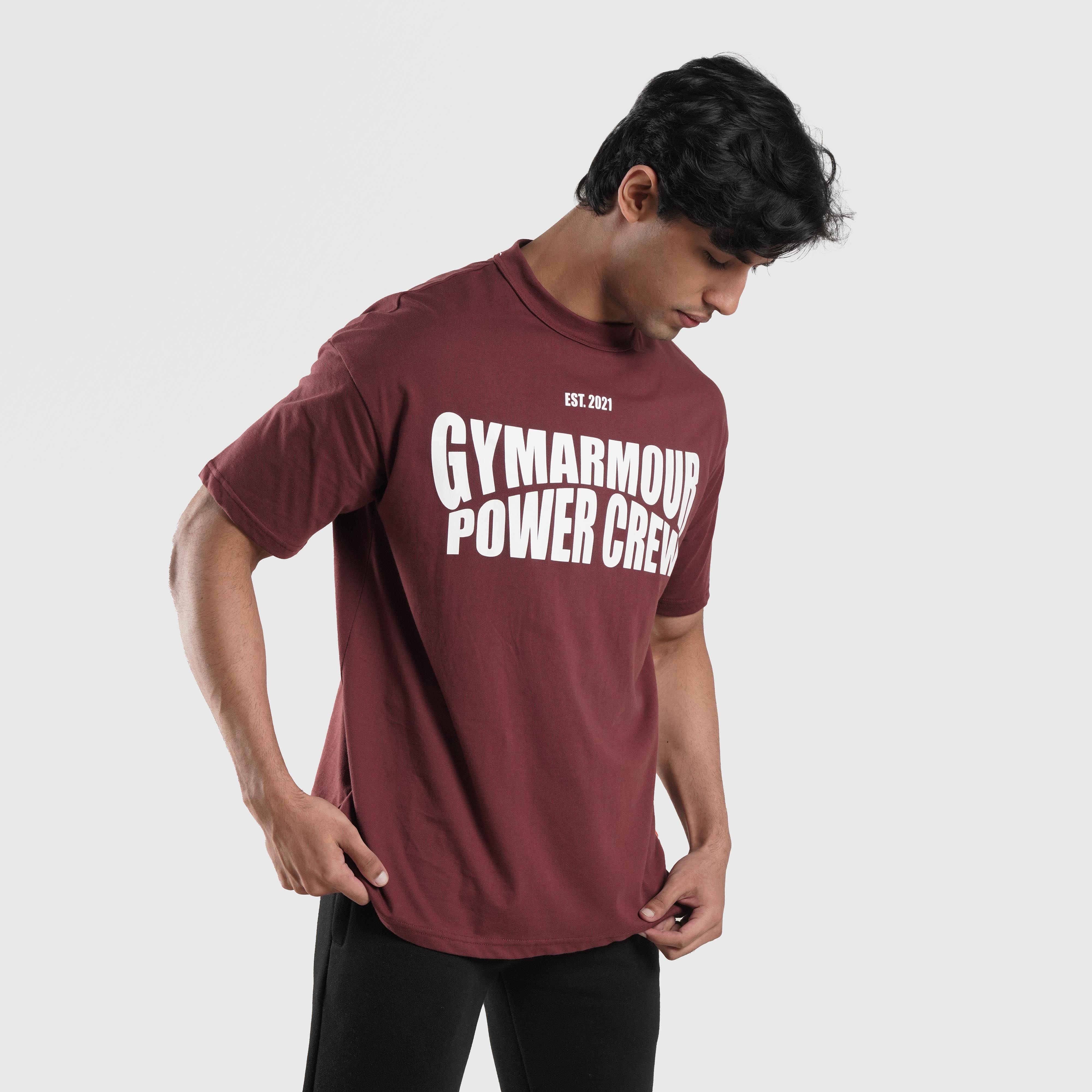 Power Crew Tee (Maroon)